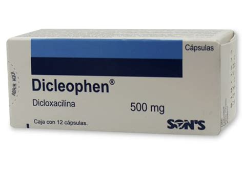 Dicleophen Dicloxacilina 500 Mg Con 12 Cápsulas Prixz Farmacia A