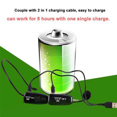 24g Trådløs Mikrofon Talehovedsætradio Til Højtta Grandado