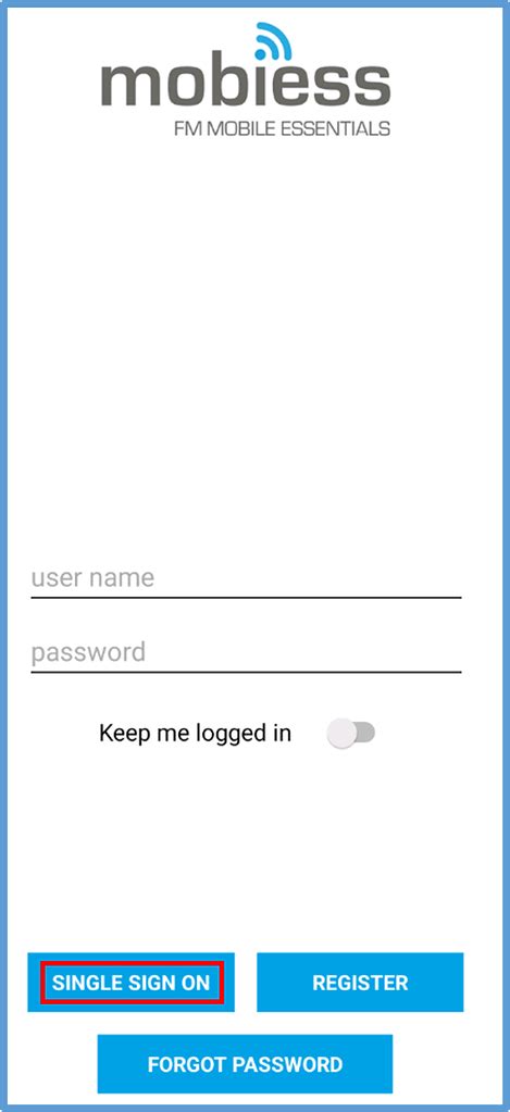 Kb Gn 00036 How To Implement Single Sign On Mobile App Single Sign