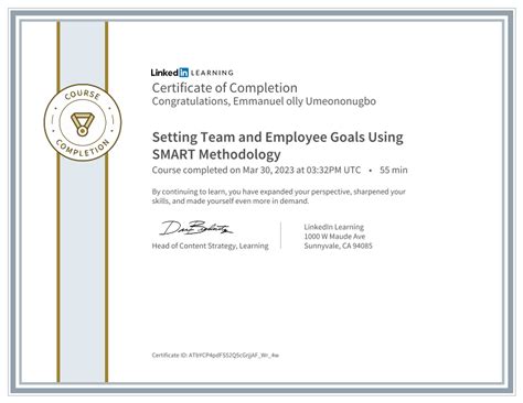 Emmanuel Olly Umeononugbo On Linkedin Certificate Of Completion