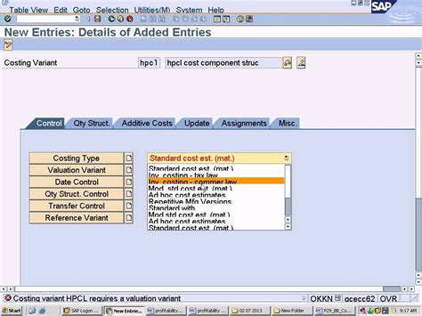Mixed Costing Configuration In Sap At Stephanie Dampier Blog
