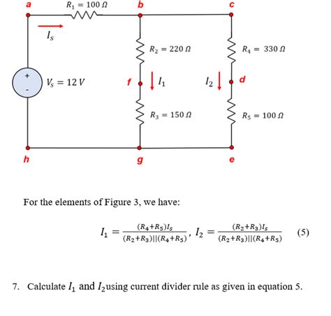 Solved Calculate I1 ﻿and I2 ﻿using Current Divider Rule As