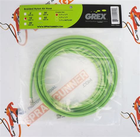 Grex 10 Braided Nylon Air Hose 1 8 Female
