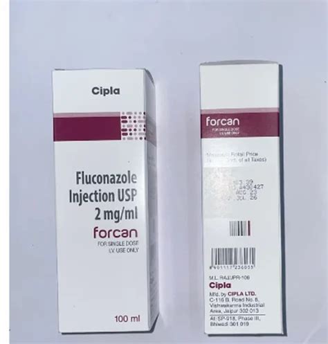 Forcan Fluconazole Injection 100 Ml At ₹ 5200 Bottle In Nagpur Id 2853957471488