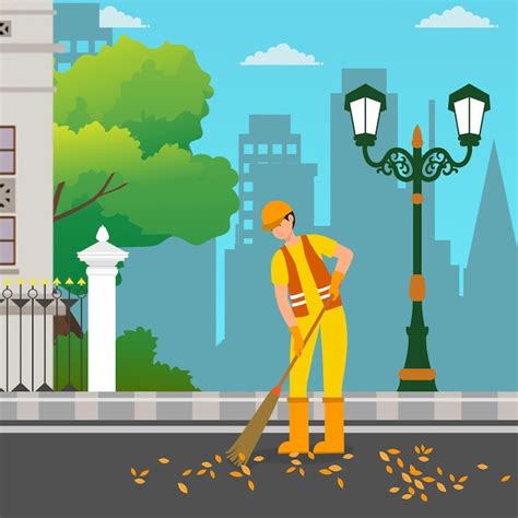 Premium Vector Sweeper