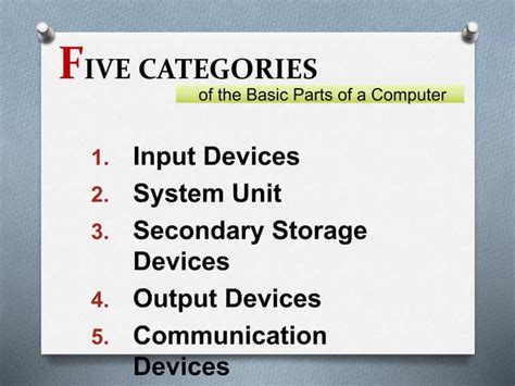 BASIC PARTS OF COMPUTER FOR DEMO TEACHING PPTX