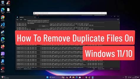 How To Remove Duplicate Files On Windows 1110 Youtube