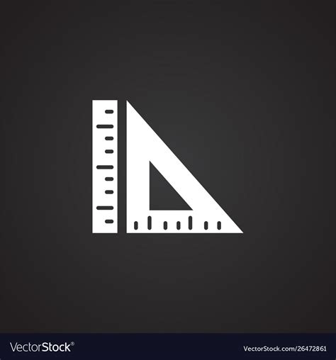 Measuring Tool Icon On Background For Graphic Vector Image