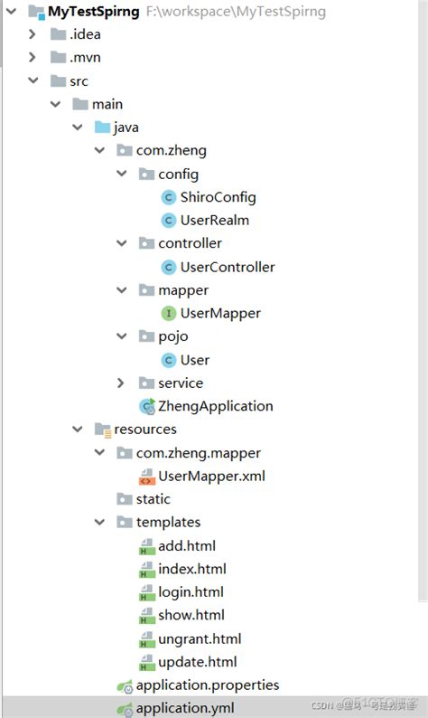 Springboot中整合shiromybatisthymeleaf框架实现用户登录以及权限的验证（超级详细过程、效果演示）记笔记程序