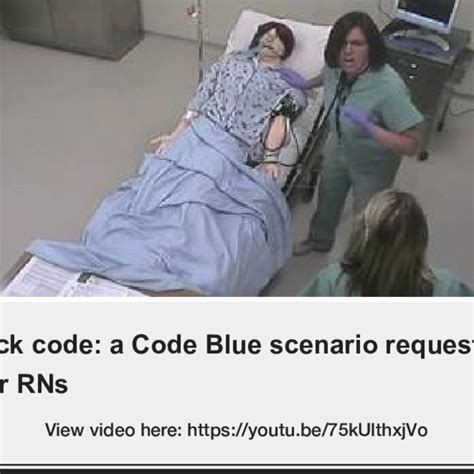 Pdf Mock Code A Code Blue Scenario Requested By And Developed For