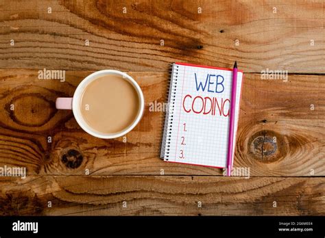 handwriting text web coding word for a system of symbols and rules used to represent