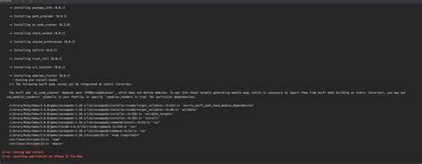 Bug Cannot Build Ios Because The Swift Pod Qr Code Scanner Depends Upon Mtbbarcodescanner