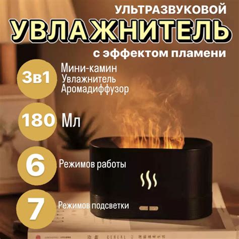 16 отзывов на Увлажнитель воздуха камин, черный от покупателей OZON