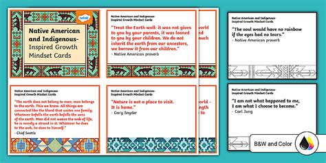 Inspirational Native American Quotes Flashcards Twinkl Usa