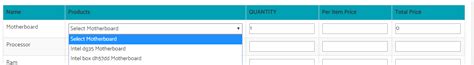 Jquery How Can I Clear The Quantity And Price Field When I Select No Product In The Drop Down