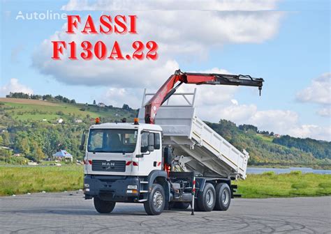 Man Tga 26 310 Kipper 5 20m Fassi F130a 22 6x4 Dump Truck For Sale
