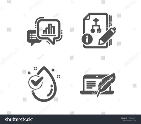 Set Graph Chart Water Drop Algorithm Stock Vector Royalty Free 1350414611 Shutterstock