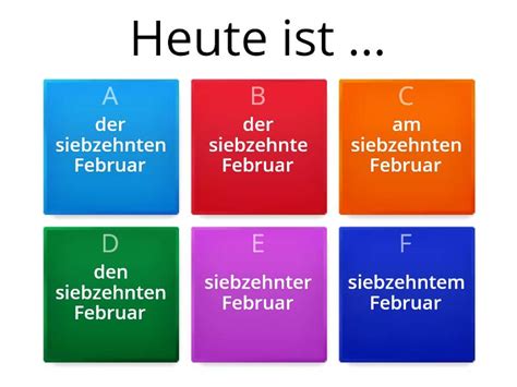 Das Datum Quiz