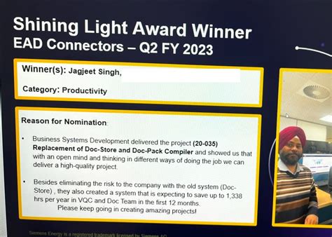 Jagjeet Singh On Linkedin Super Excited And Motivated After Receiving Shining Light Award For