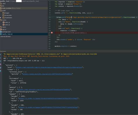 Nodejs Spotify Api Search Returning A 301 Stack Overflow