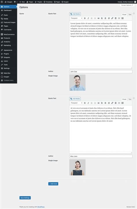 List Of Cloneable Group Data From Settings Page With Meta Box