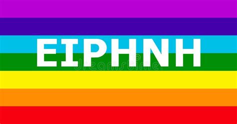 Greek Rainbow Peace Flag High Quality Illustration Stock Vector