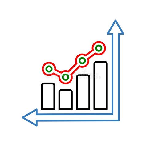 Chart Graph Growth Analytics Line Icon Outline Vector Stock Vector Illustration Of