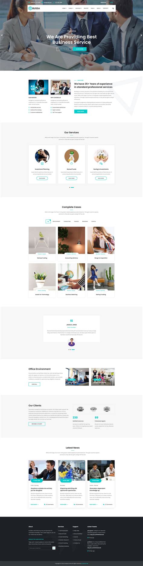 响应式商务企业咨询网站模板网页html源码模板 云部落资源网