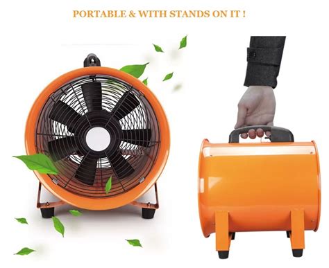 Movable Axial Blower Ventilation Fan Mini Axial Fan Blade 16 18 Inch Fan China Movable Axial