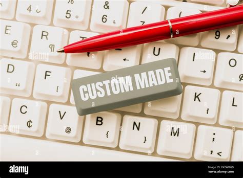 Conceptual Caption Custom Made Business Approach Something Is Done To