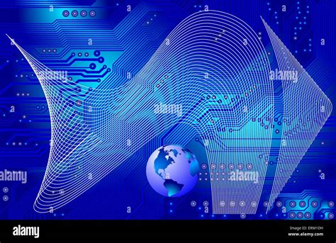 Vector Illustration Abstract Network Stock Vector Images Alamy