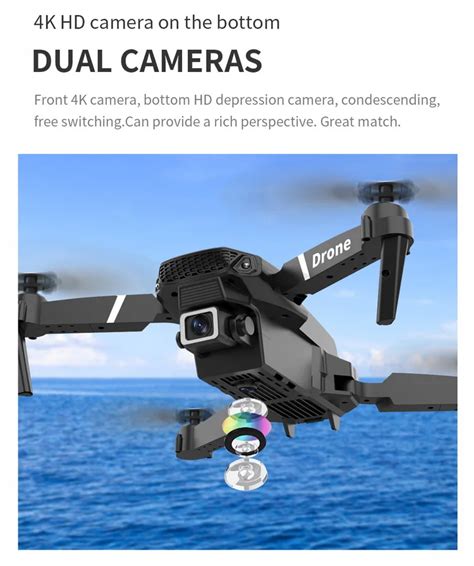 Mini Drone E88 Pro Wifi Fpv Dron With Dual Pro 4k Hd Camera Wide-angle ...