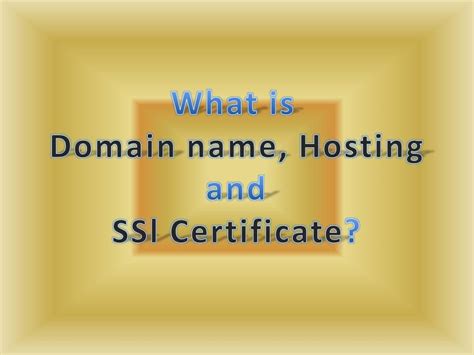 What Is Domain Name Hosting And Ssl Certificate Afrinnovators