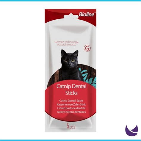 Bioline Catnip Dental Sticks 5 Pcs Pack Chubby Meows