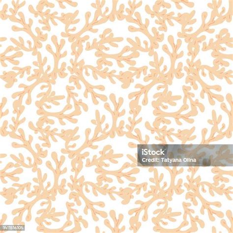 산호와 원활한 패턴 산호가있는 배경 플랫 컬러풀한 벡터 일러스트레이션 가리비에 대한 스톡 벡터 아트 및 기타 이미지 가리비 갑각류 대양저 Istock