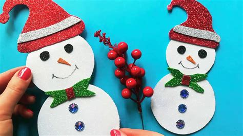 როგორ გავაკეთოთ თოვლის ბაბუა მარტივი საახალწლო დეკორაცია Youtube