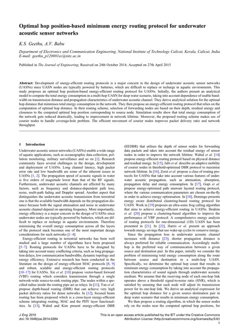 Pdf Optimal Hop Position Based Minimum Energy Routing Protocol For
