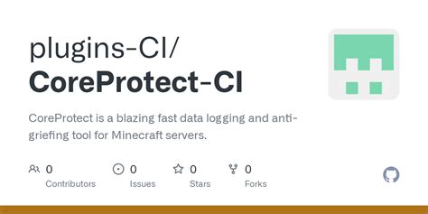 GitHub Plugins CI CoreProtect CI CoreProtect Is A Blazing Fast Data Logging And Anti Griefing