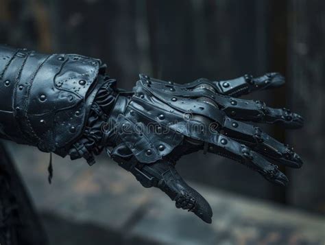 Futuristic Robotic Arm With Intricate Metal Plating Stock Illustration Illustration Of Robotic