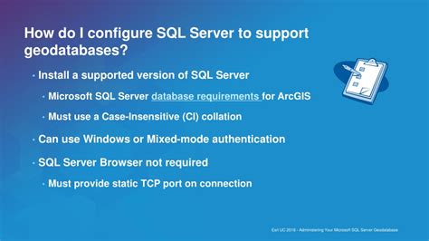 PPT Administering Your Microsoft SQL Server Geodatabase PowerPoint Presentation ID