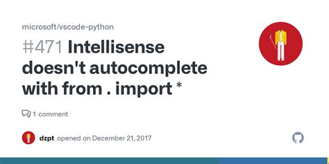 Intellisense Doesnt Autocomplete With From Import · Issue 471 · Microsoftvscode Python