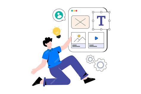 Premium Vector User Interface Design Flat Style Design Vector Illustration Stock Illustration