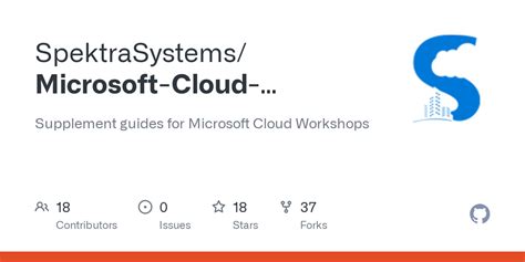 Github Spektrasystemsmicrosoft Cloud Workshop Supplement Guides For Microsoft Cloud Workshops