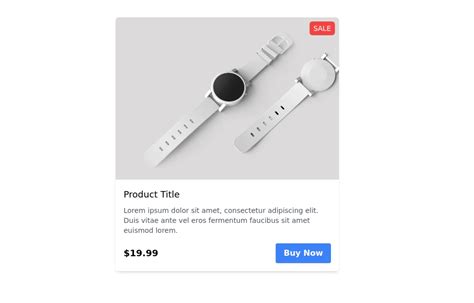 Product Card Tailwind Css Example