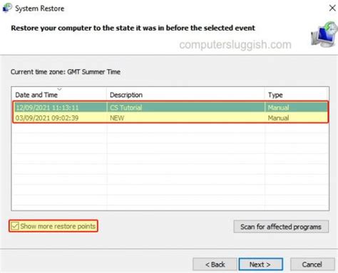 How To Do A System Restore In Windows 10 ComputerSluggish