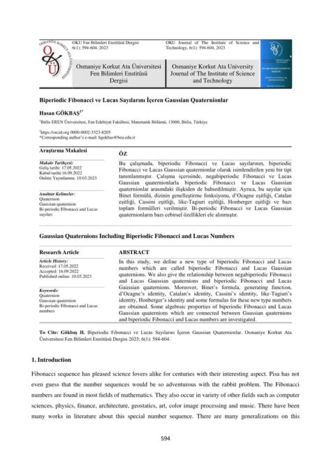 pdf gaussian quaternions including biperiodic fibonacci and lucas numbers