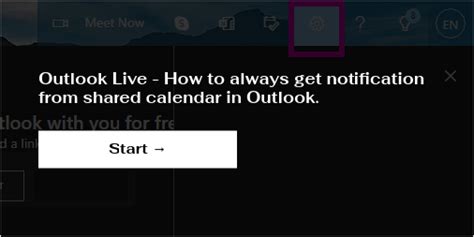 Outlook Live How To Always Get Notification From Shared Calendar In