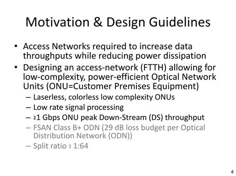 Ppt Self Coherent Detection And Reflective Modulation For Optical Access Networks Ftth