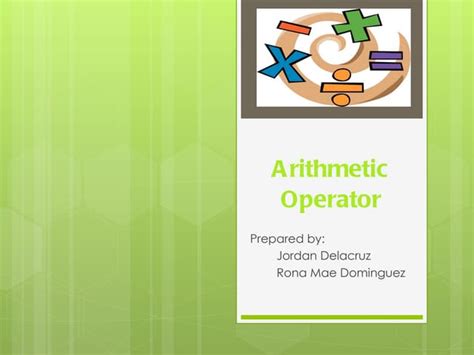 Arithmetic Operator Ppt