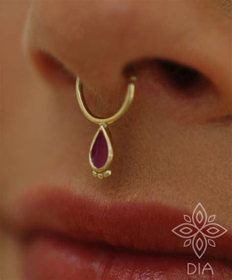 Septum Ring Septum Hoop Septum Piercing Tribal Septum Etsy